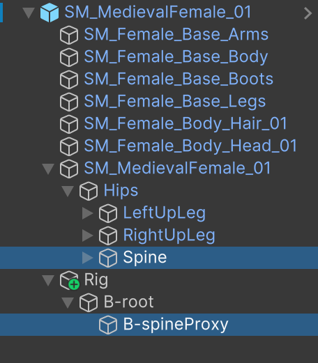 Spine Proxy - Mixing 3D Animations in Unity